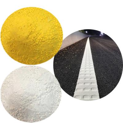 China Hot Melt Thermoplastic Road Marking Paint Yellow / Customized Color Smooth And Flow for sale