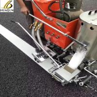 China Thermoplastic Road Paint Machine Hand Push Road Marking Machine With Adjustable Dispenser for sale