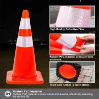 China Twistable Reinstatable Road Traffic Cone For Road Safety Customized for sale