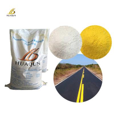 China Fast Delivery Strong Adhesion High Reflective White Yellow Thermoplastic Road Line Marking Paint for sale