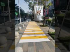 Vernice per segnaletica stradale Giallo bianco colore rivestimento traffico polvere Termoplastico Hot Melt vernice per segnaletica stradale HUAQUN