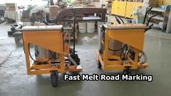 Hand push road marking machine