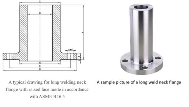 Alloy Steel Tapered Hub Flange , F11 F12 F22 WN Flat Face Weld Neck Flange 0