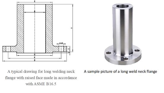 WN Alloy Steel Flange 48 Inch ASTM A182 F5 Customized Reducing Weld Neck 0