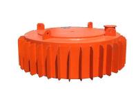 China Building Material Shops Overband Suspended Round Shape Electro Magnet Separator for sale