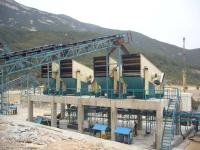 China 1 Frequency Linear Dewatering Vibrating Screen Sieve Machine for Core Components Motor for sale