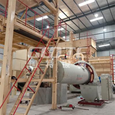Cina 1-50T/H Capacità Energia Estrazione di silice Sanda di rottura mulino a sfere Molino a sfere di calcare in vendita
