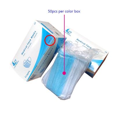 China YY/T 0969-2013 3 Layers 175*95mm Type I Medical Face Mask for sale