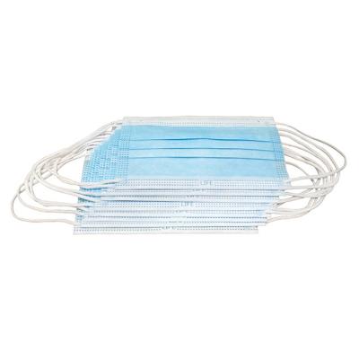 China 175*95mm EN14683 Blue Non Woven Disposable 3 Ply Face Mask for sale