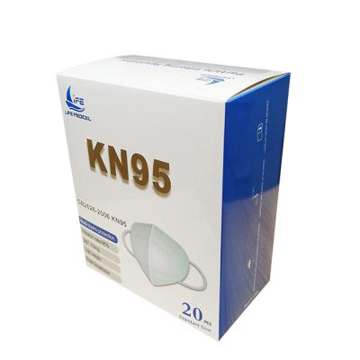 China GB2626 Folding Shape Melt Blown 5 Layers Anti Dust KN95 Face Mask for sale