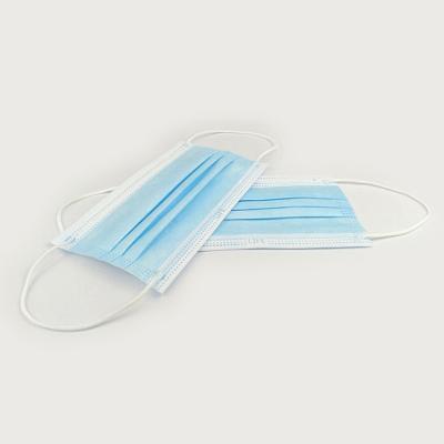 China Dust Proof Blue 3ply Non-Woven Disposable Medical Surgical Face Mask Non-Woven With Type 2R for sale
