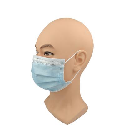 China Type IIR Blue Color Chinese Supplier Disposable Medical Surgical Face Respirator With ISO for sale