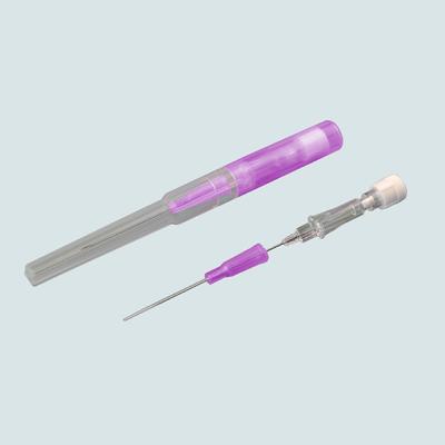 China 24G 26G 19mm Non Blood Leakage Purple Intravenous Cannula for sale