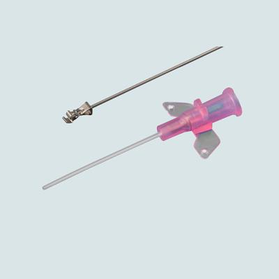 China Class II Red Color ISO13485 20G Intravenous Cannula With Wings for sale