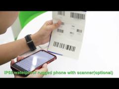 Phonemax P1pro 6100mAh GPS LCD Barcode Scanner PDA With NFC Double SIM