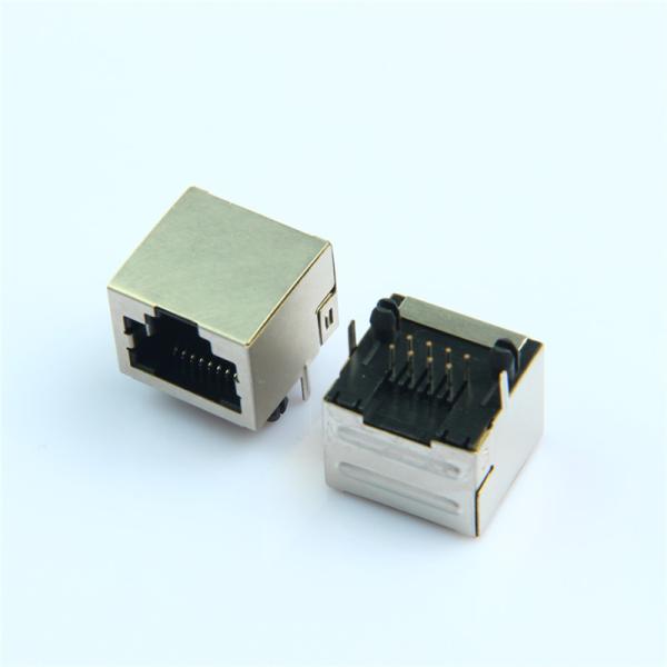 Quality RJ45 8P8C Right Angle Jack, Shielded Keystone Female Connector with No LEDs, Network Ethernet Interface – for Industrial & Commercial Applications for sale