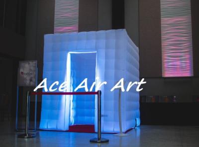 China 2017 colorful inflatable wedding photo booth led inflatable photo booth enclosure for sale for sale