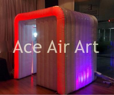 China rental indoor and outdoor cube inflatable photo booth for wedding event party decoration for sale