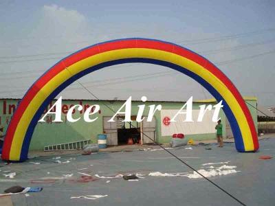 China custom beautiful commercial inflatable rainbow arch balloon for event party decoration for sale