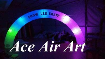 China custom indoor small inflatable arch with led lights for event,party decoration for sale