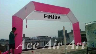 China custom pink sport event decoration inflatable racing arch for sale for sale