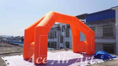 China customized beautiful orange balloon inflatable archway with velco for advertising for sale