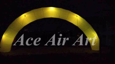 China giant 8m wide colorful lighting inflatable arch with led for party,event decoration for sale