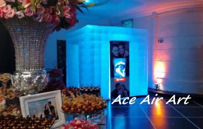 China custom wedding inflatable photo booth with led,wedding photo enclosure for sale for sale