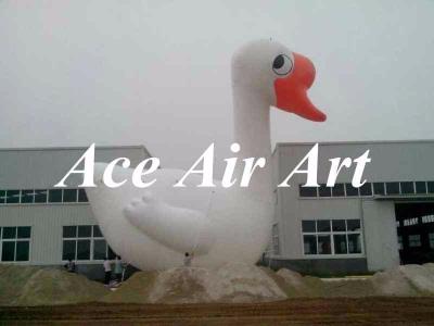 China huge 20ft advertising inflatable white swan for display in promotion for sale