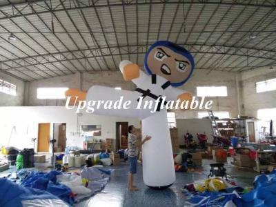 China Customized 3m H Inflatable Taekwondo/ Inflatable Warror/ Inflatable Karate Mascot For Advertising for sale