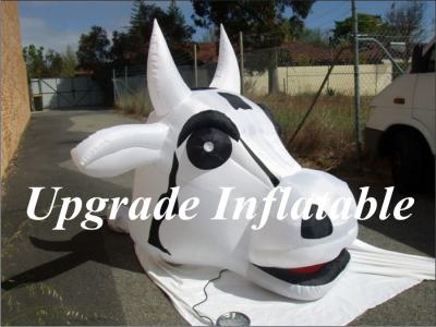 China custom free shipping gaint inflatable milk cow head balloon for advertising for sale