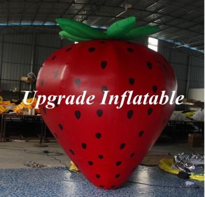 China 2m High Customized Big Advertising Balloon Inflatable Strawberry for sale