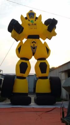 China Giant Promotional Item Oxford Fabric Made InflatableTransformers Balloon Bumblebee For Event for sale