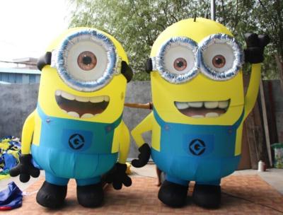China 2.5m H 2 Eyes Advertising Inflatable Minion Cartoon for sale
