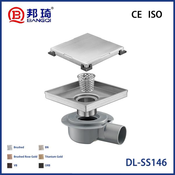 Quality DL-SS146 European Stainless Steel Floor Drain for sale