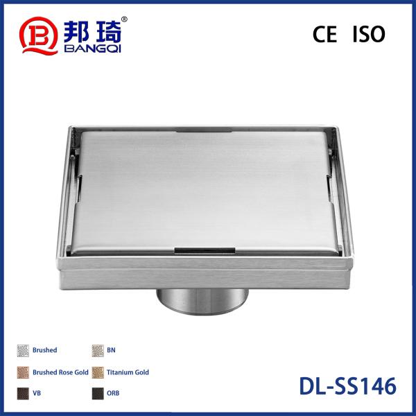 Quality DL-SS146 European Stainless Steel Floor Drain for sale