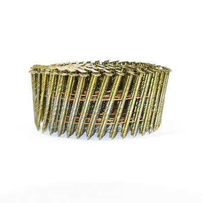 Cina La testa piatta 2.3*50 ha galvanizzato i chiodi rivestiti della bobina del pallet della vite in vendita