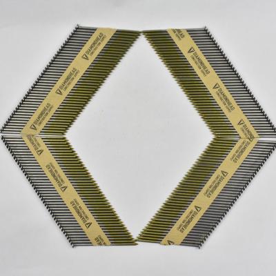 China 28 / 34 Degree 2.8mm*63mm D Head Ring Shank Electric  Galvanized Framing Nails for sale