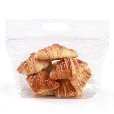China Custom Recyclable Ziplock Plastic Bread Bag Low Moisture For Food Packaging for sale