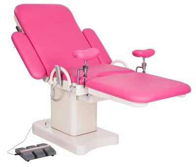 China LDT300 three funtionElectric Obstetric Delivery bed/Electric Parturition Bed/Pink Leather steelGynecology obsttric table for sale