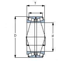 China 460KBE030 doulbe-row Tapered roller bearing,460x680x204 mm,Steel pressed cages for sale