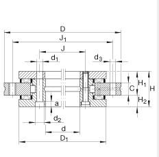 China YRT200 Rotary table bearing used in milling head,high precision P4 for sale