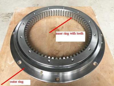 China VLI200944N four point contact ball slewing bearing with gear teeth 1048X840XD56 mm,in stock for sale