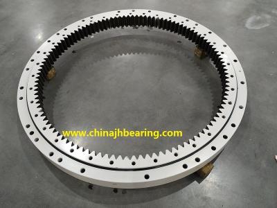 China 142DBS101Y four point contact ball Slewing bearing 1750x1424x120mm with internal gear for sale
