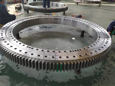 China Double row  ball slewing bearing with teeth 4548.6x3970x187mm for heavy duty industry machine for sale
