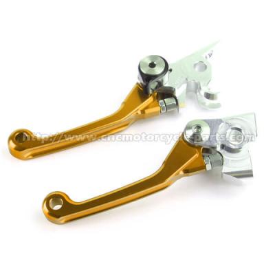 China Suzuki Motorcross Bike Brake Clutch Levers , Front Gold Motorcycle Levers for sale
