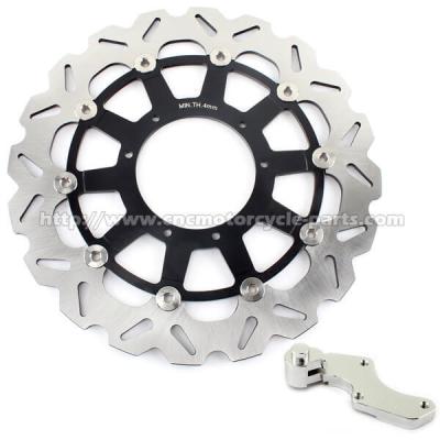 China 320mm Oversize Custom Motorcycle Brake Rotors , Wave Floating Motorcycle Disc for sale