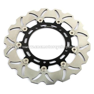 China Aluminum Billet Motorcycle Brake Disc Disk Yamaha FAZER 8 YZF R6 Black Gold for sale
