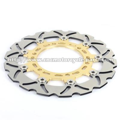 China Gladius 650 Motorcycle Floating Brake Disc CNC Milled Aluminum Alloy 6 Holes for sale