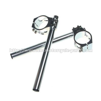 China ZX7R ZX9R Clip On Custom Motorcycle Handlebars 52mm Size CNC Machining for sale